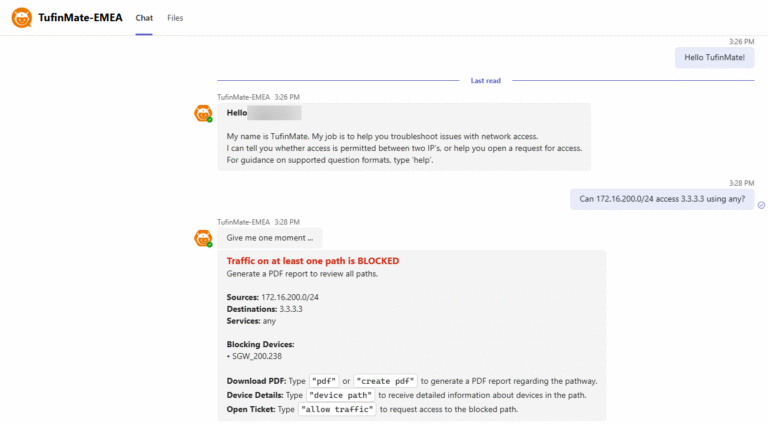 TufinMate: AI-Powered Network Security | Tufin